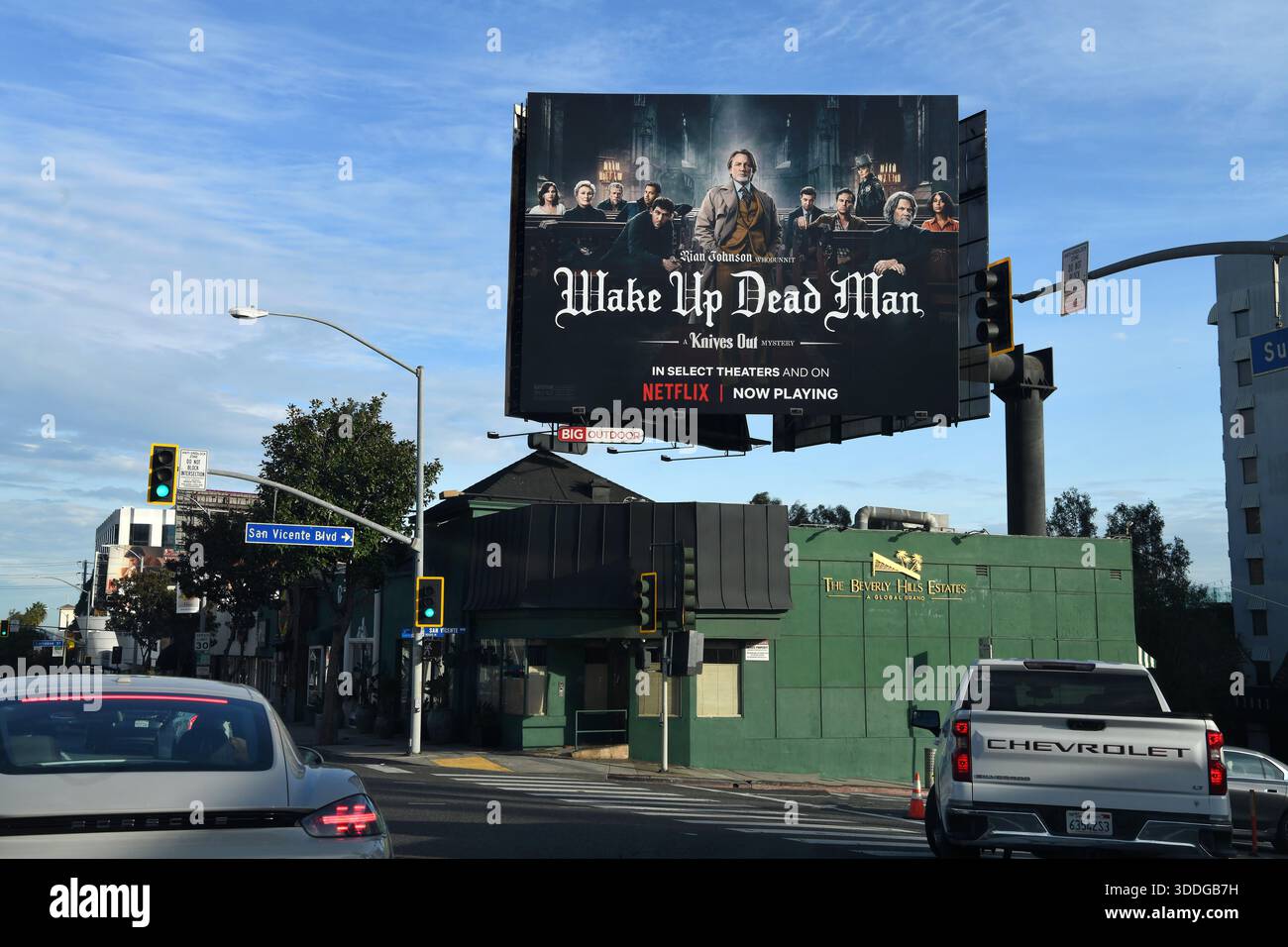 Wake Up Dead Man, entertainment, Netflix movie billboard on the Sunset ...