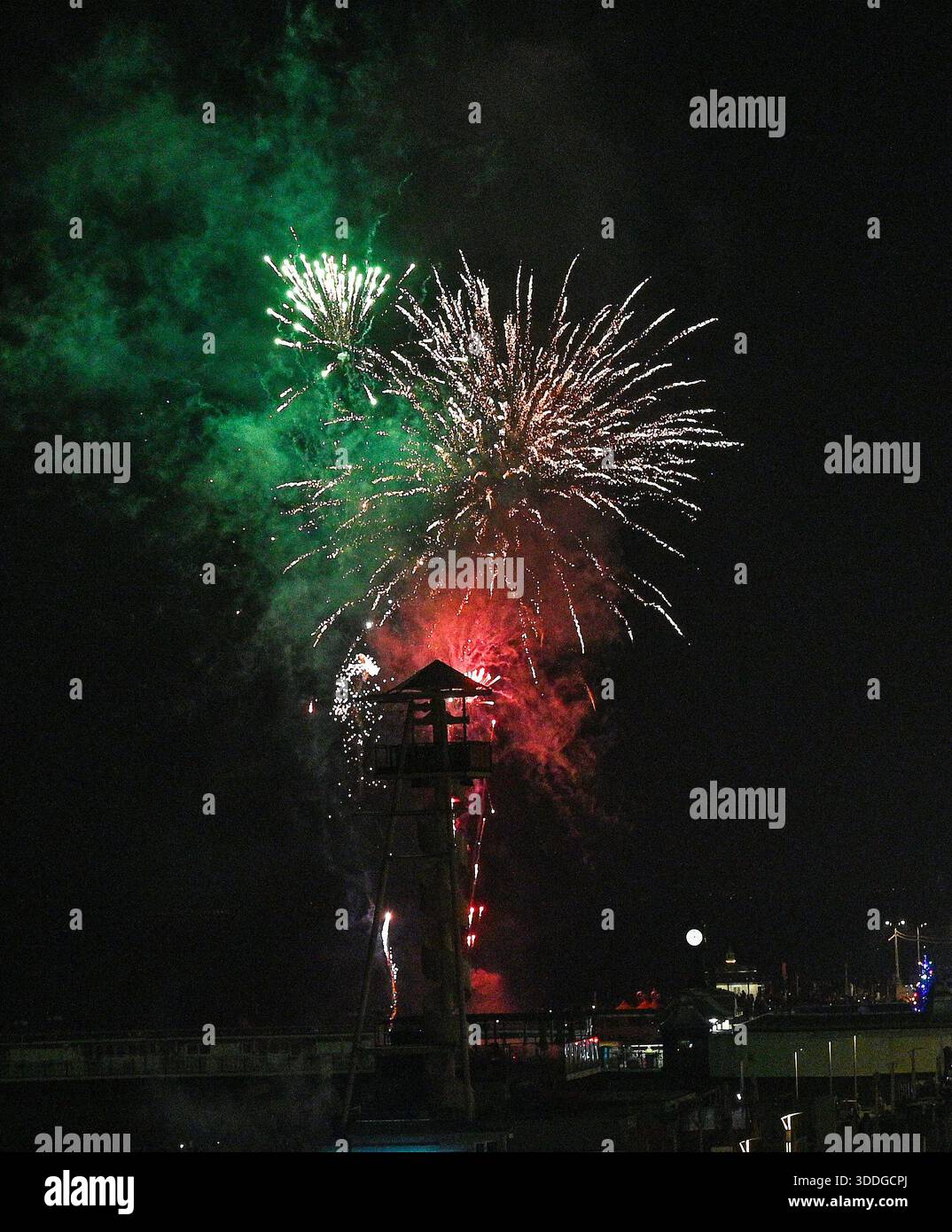Brighton UK 1st January 2026 - Fireworks are set off above Brighton ...