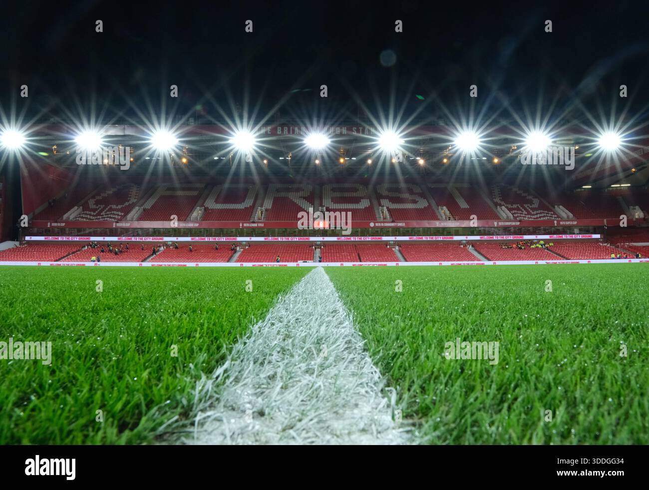 The Brian Clough Stand seen during the Premier league football match ...