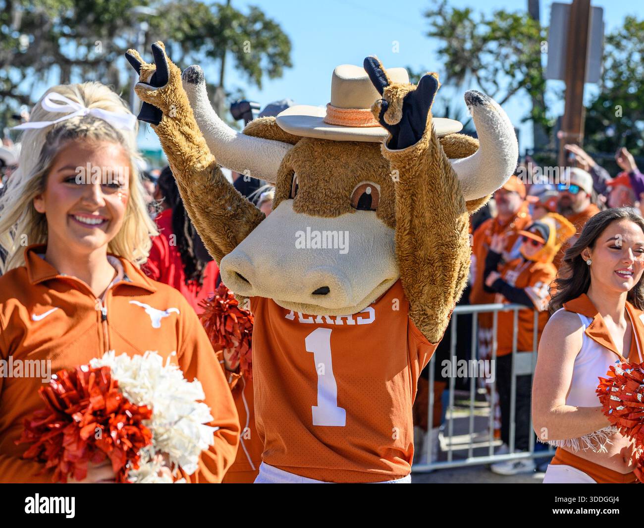December 31, 2025: Texas Longhorns Mascot Longhorn Hook 'Em during the ...
