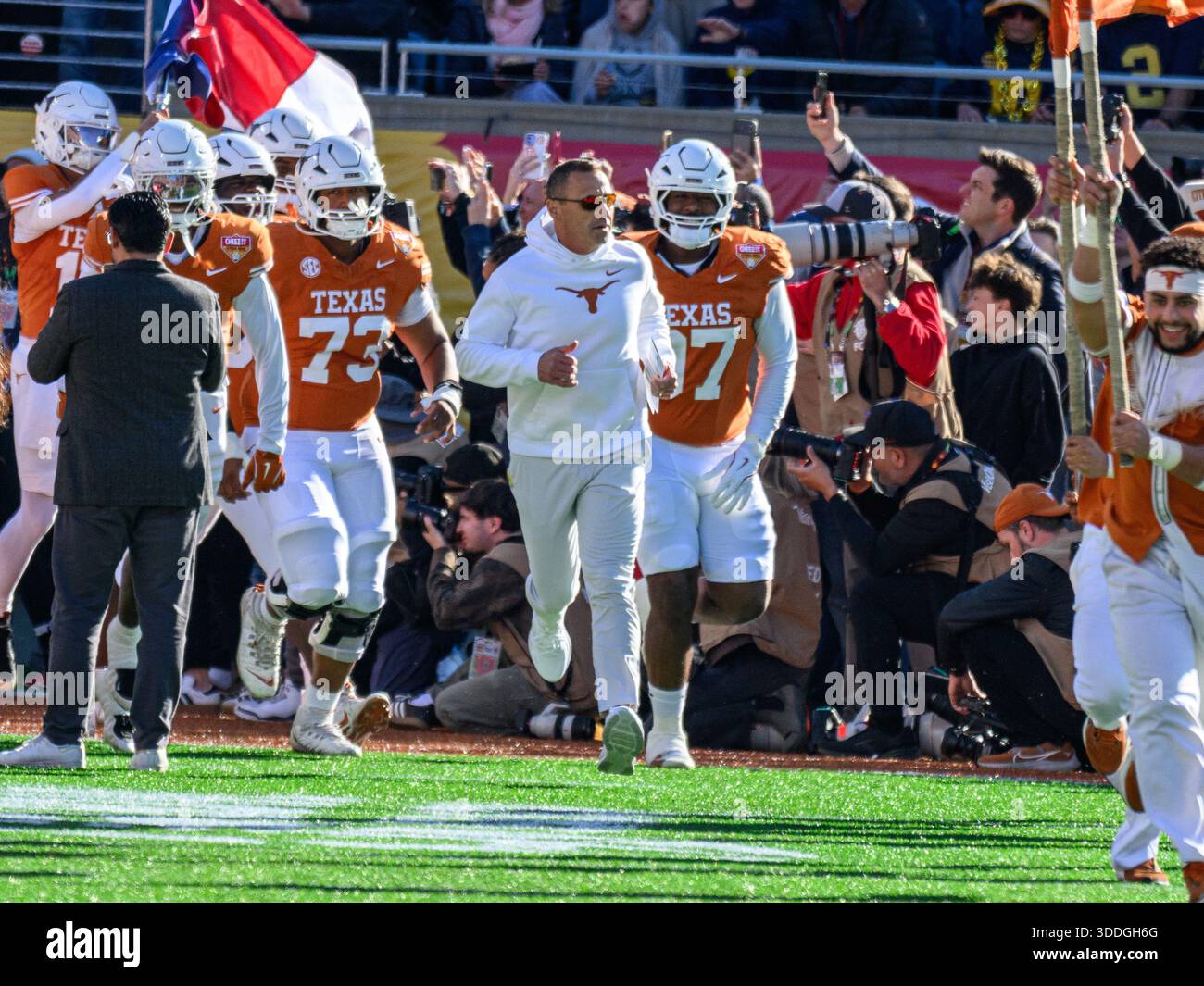 December 31, 2025: Texas Longhorns head coach Steve Sarkisian leads the ...