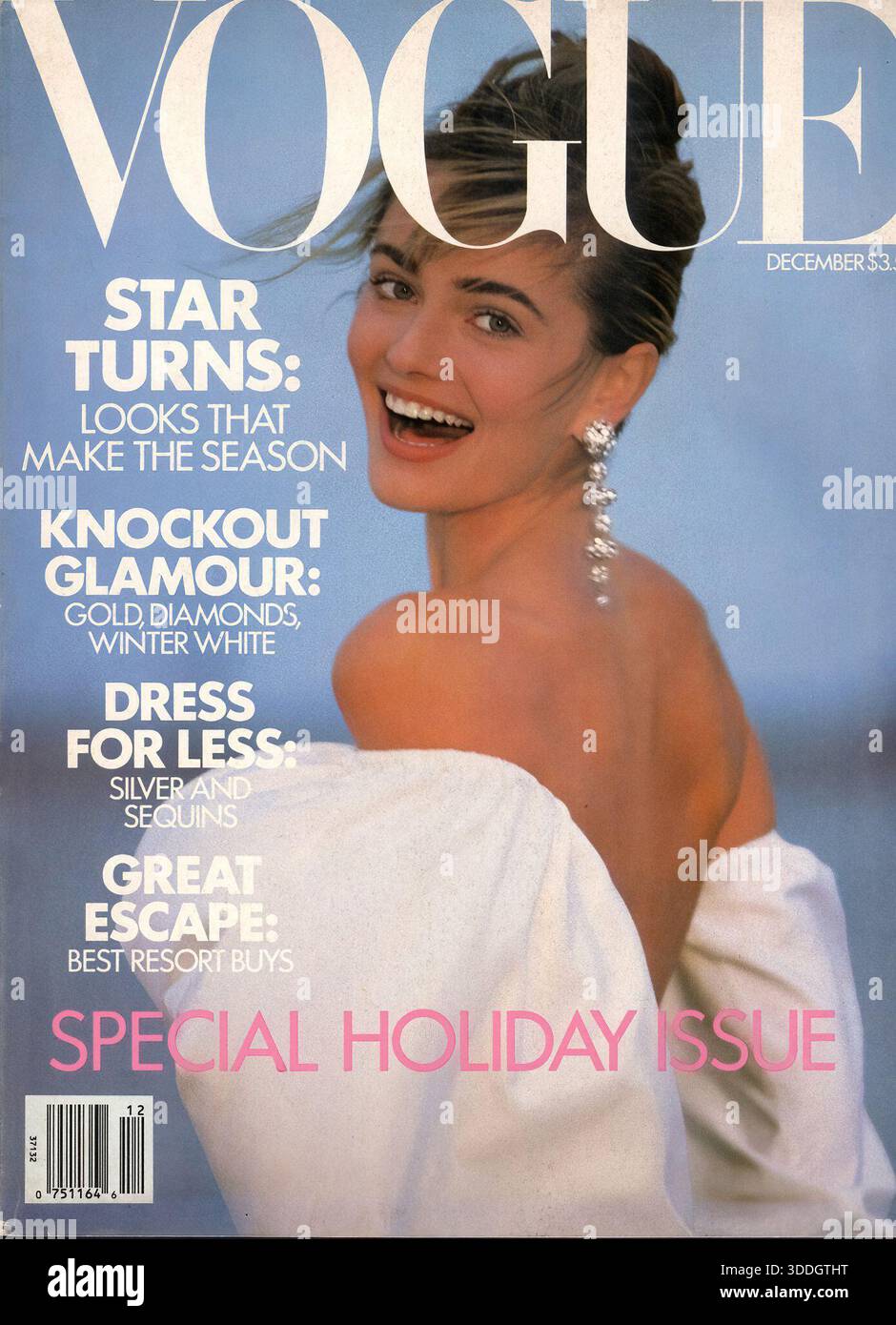 December 1989 Vogue magazine featuring Paulina Porizkova on Cover Stock ...
