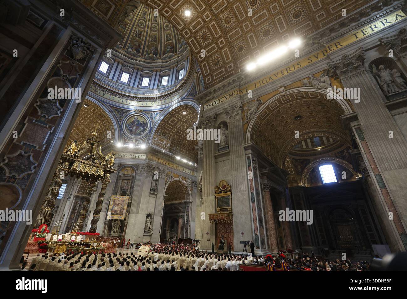 Vatican City - Italy, January 1, 2026: Pope Leo XIV presides over the ...