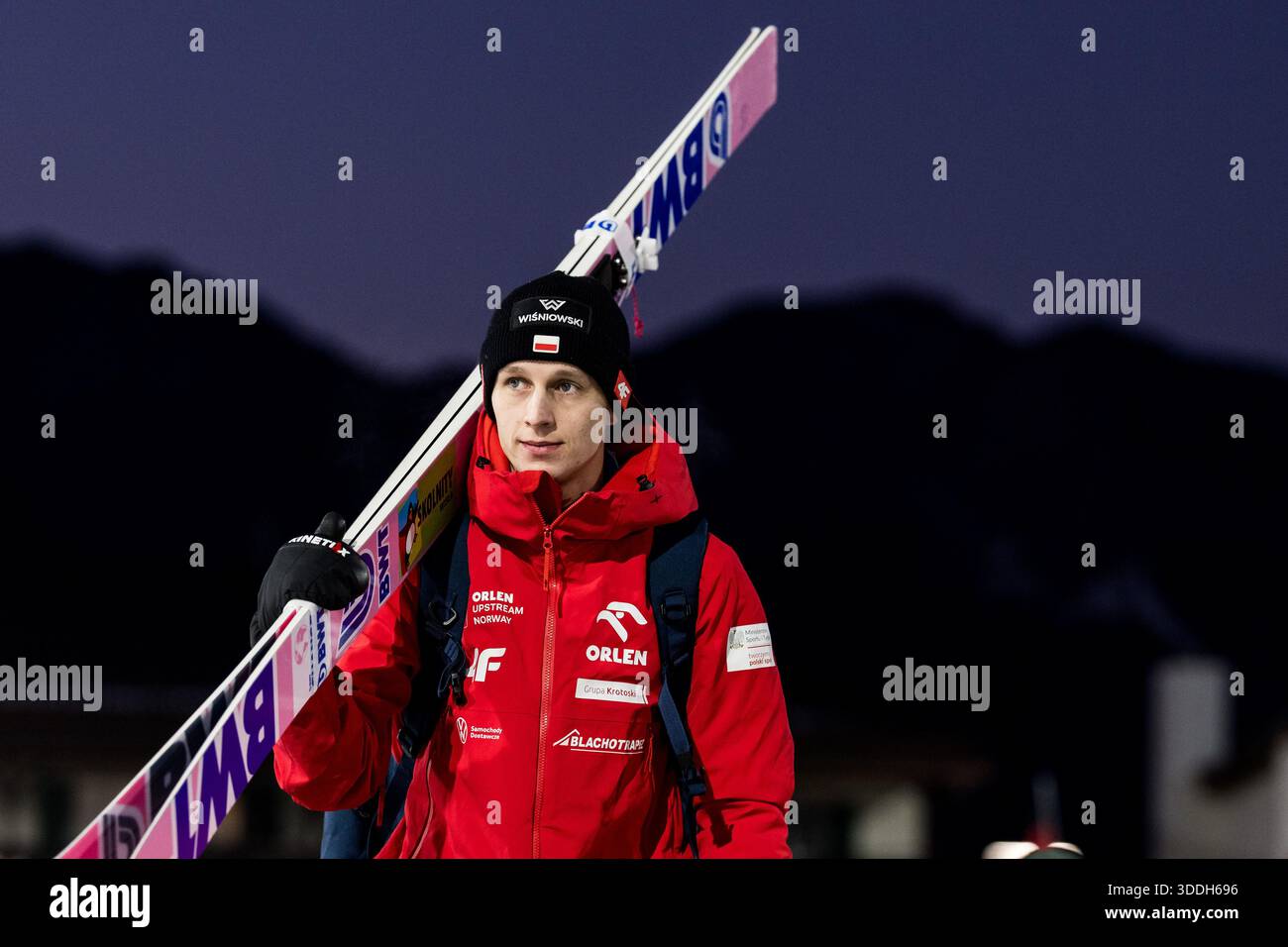 GARMISCH-PATENKIRCHEN, GERMANY - DECEMBER 31: Pawel Wasek (POL) during ...