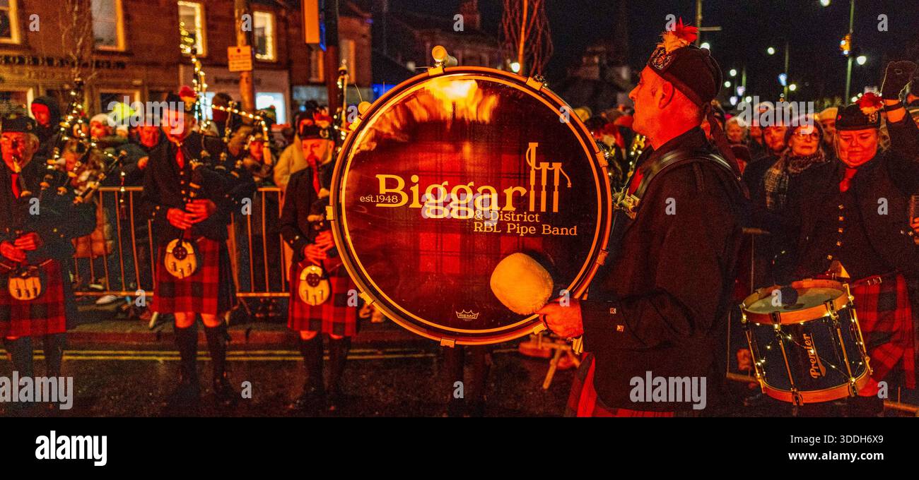 UK: Biggar Hogmanay Bonfire in Biggar, Scotland on 31st December 2025 ...