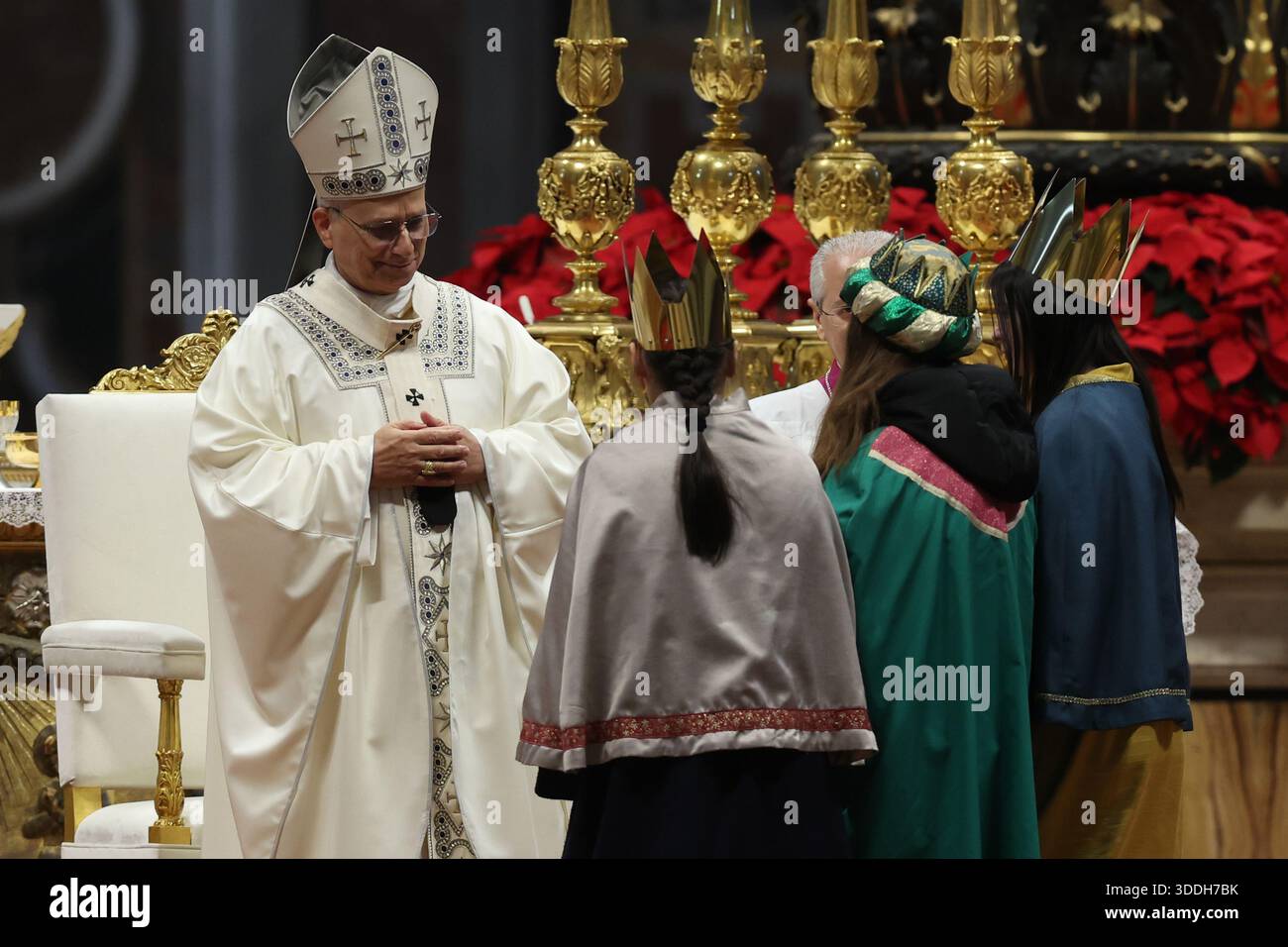 Vatican City - Italy, January 1, 2026: Pope Leo XIV presides over the ...