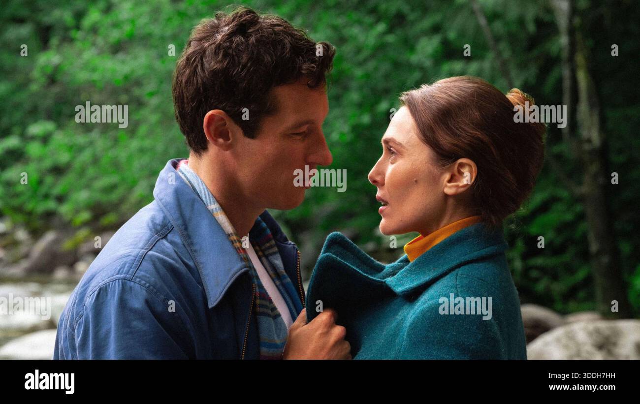 ELIZABETH OLSEN and CALLUM TURNER in ETERNITY (2025), directed by DAVID ...