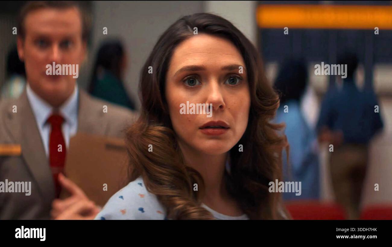 ELIZABETH OLSEN in ETERNITY (2025), directed by DAVID FREYNE. Credit ...