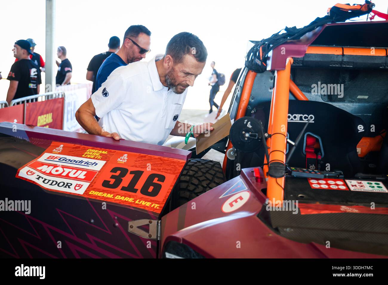 ASO Staff FIA steward scrutineers during the Administrative and ...