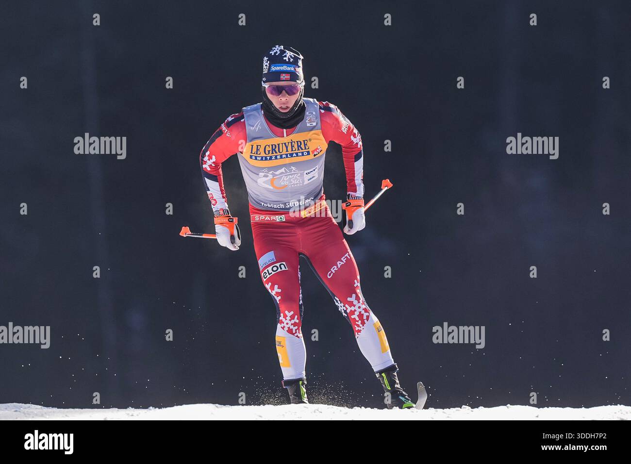 Toblach, Italy 20260101. Lars Heggen during the 20 km pursuit start ...