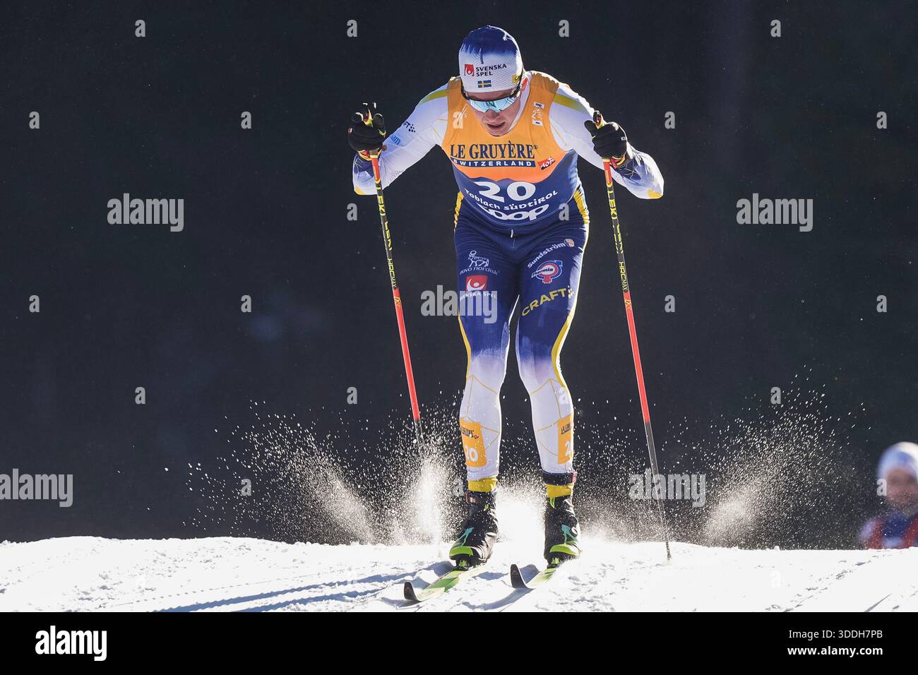Toblach, Italy 20260101. Sweden's Truls Gisselman during the 20 km ...