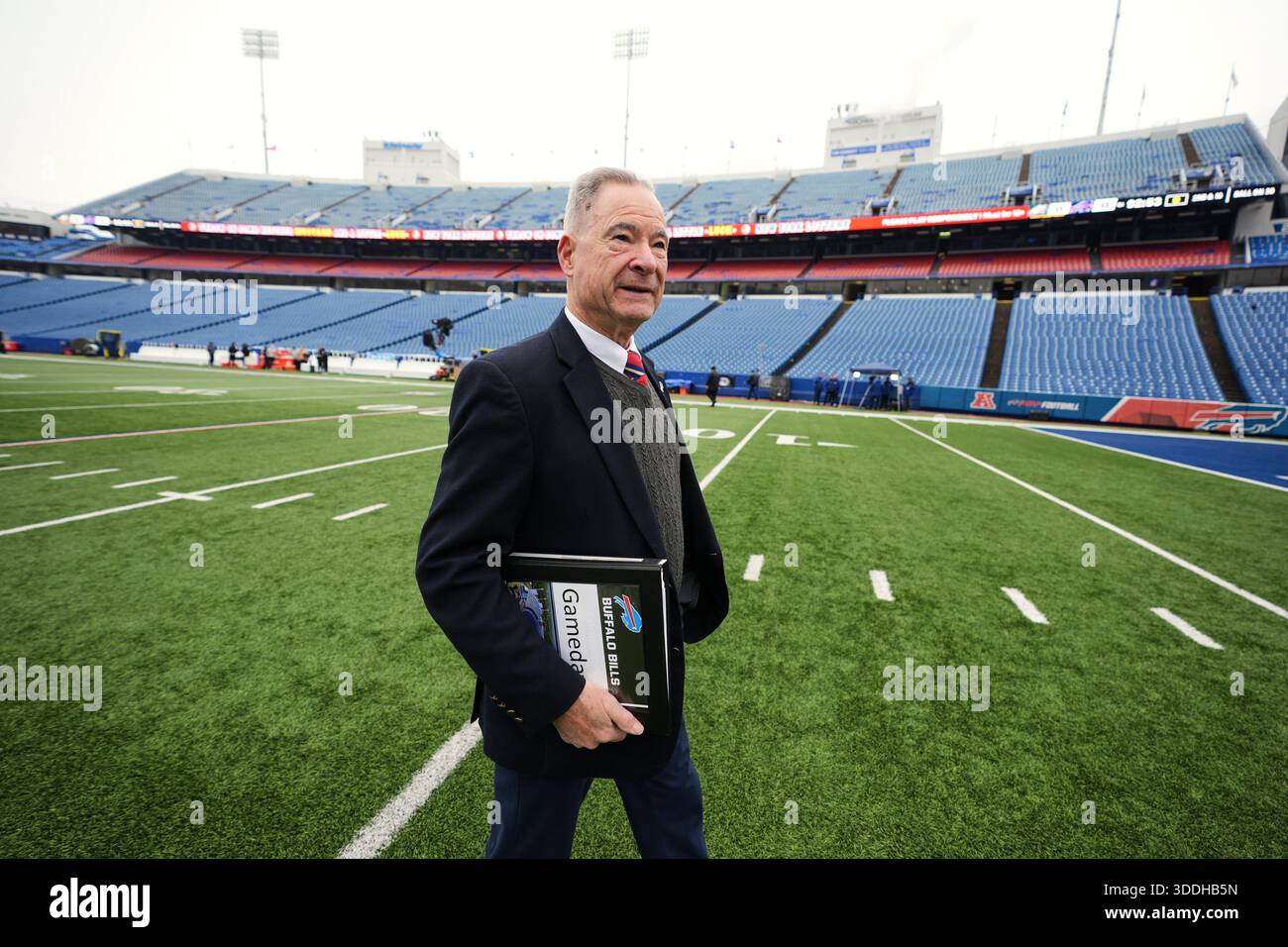Chris Clark, Buffalo Bills Vice President of Security walks on the ...