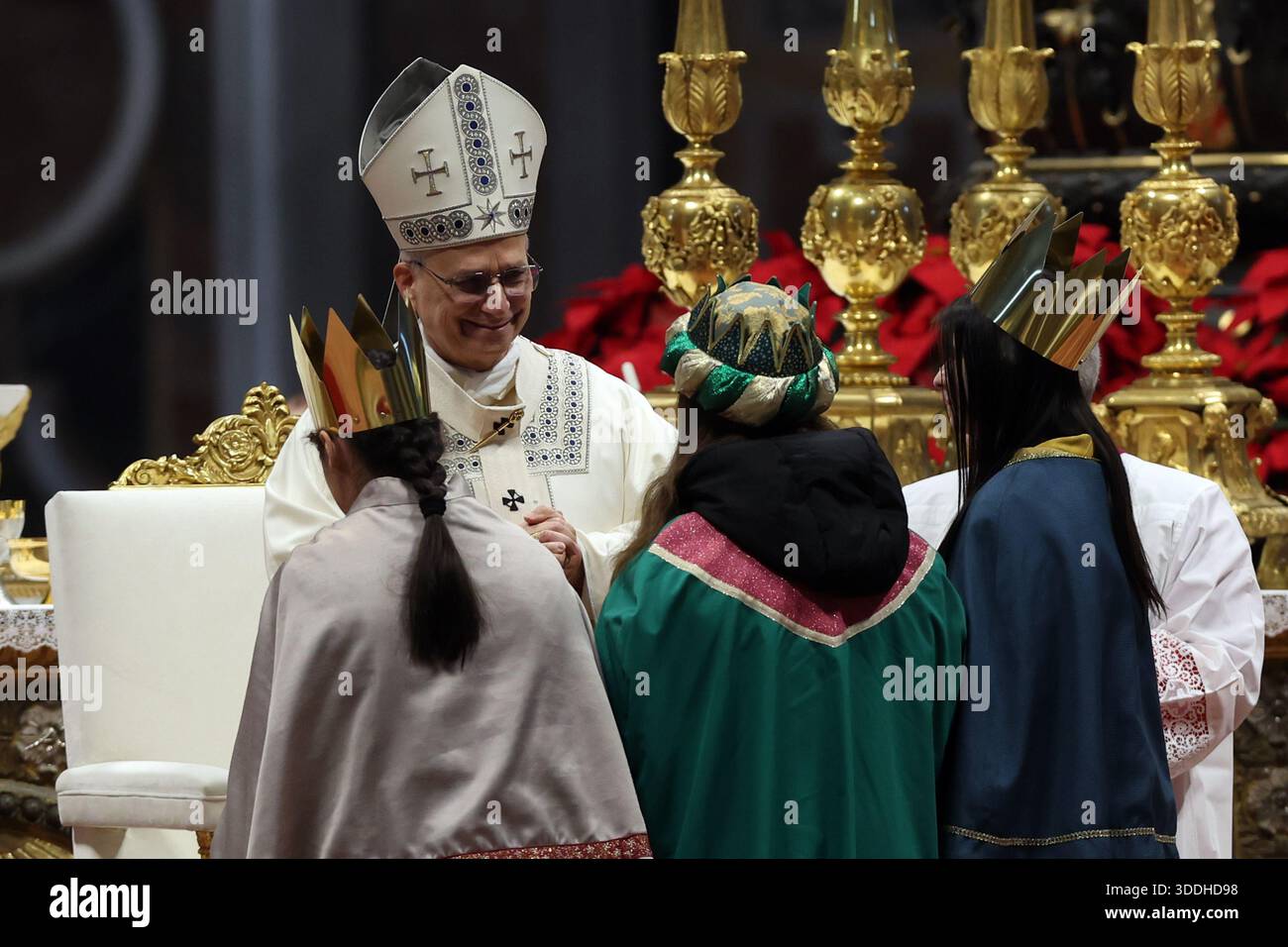 Vatican City - Italy, January 1, 2026: Pope Leo XIV presides over the ...