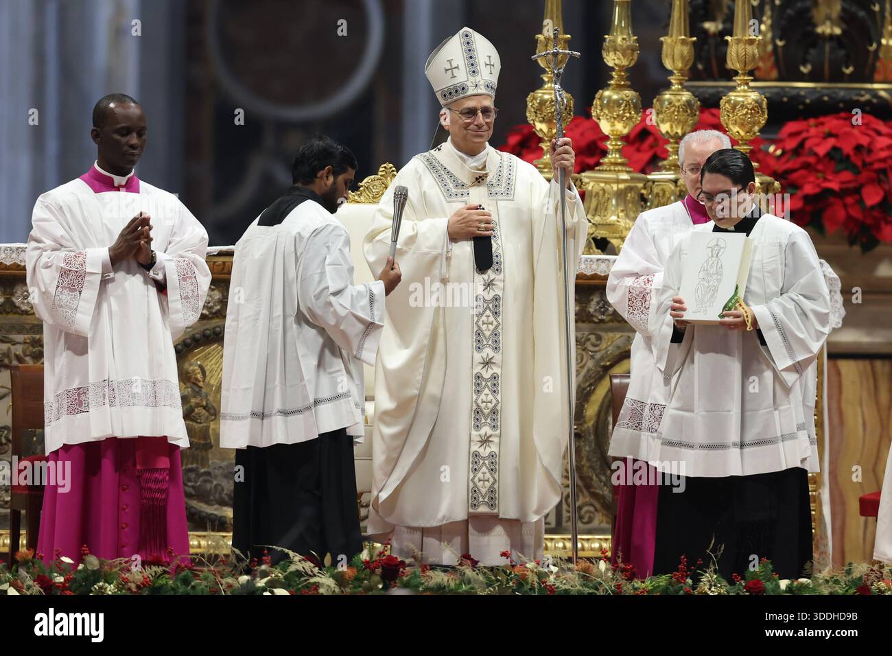 Vatican City - Italy, January 1, 2026: Pope Leo XIV presides over the ...