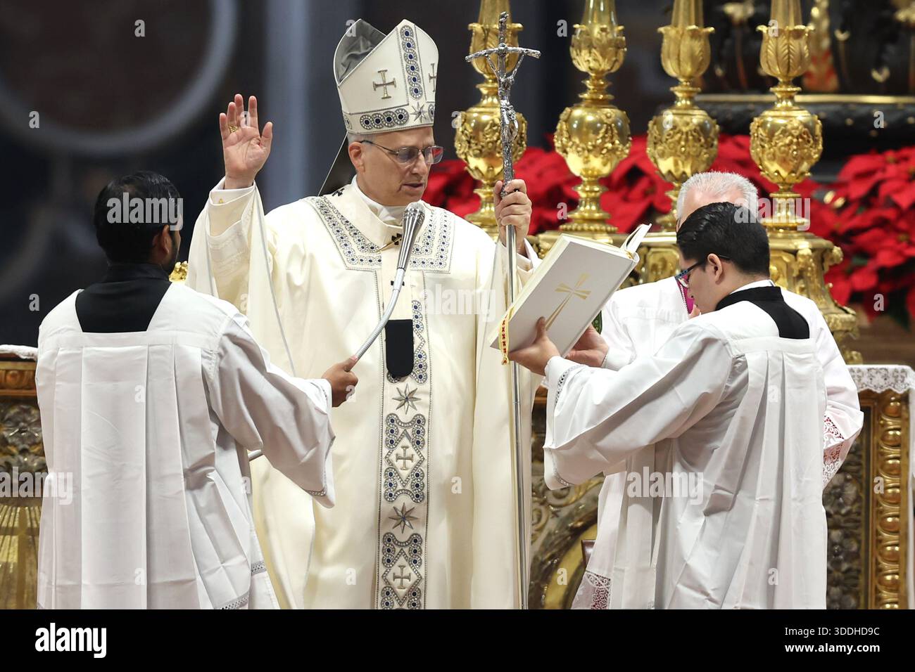 Vatican City - Italy, January 1, 2026: Pope Leo XIV presides over the ...