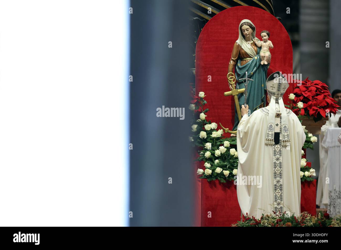 Vatican City - Italy, January 1, 2026: Pope Leo XIV presides over the ...