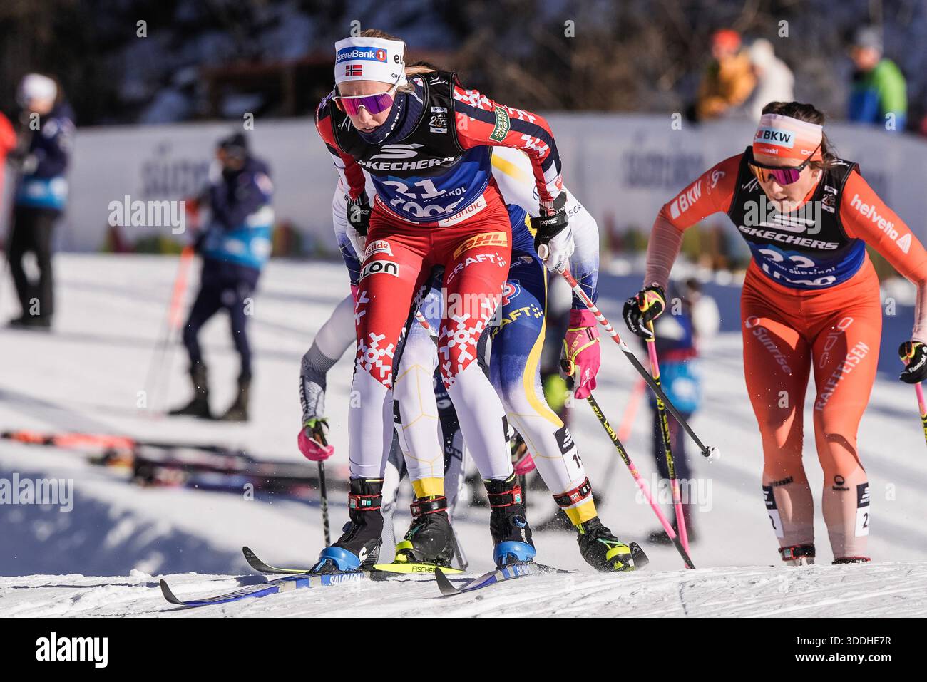 Toblach, Italy 20260101. Karoline Simpson-Larsen during the 20 km ...