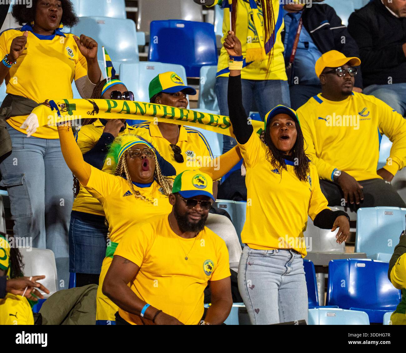 Gabon fans during the Africa Cup of Nations (CAN) 2025 Group F football ...