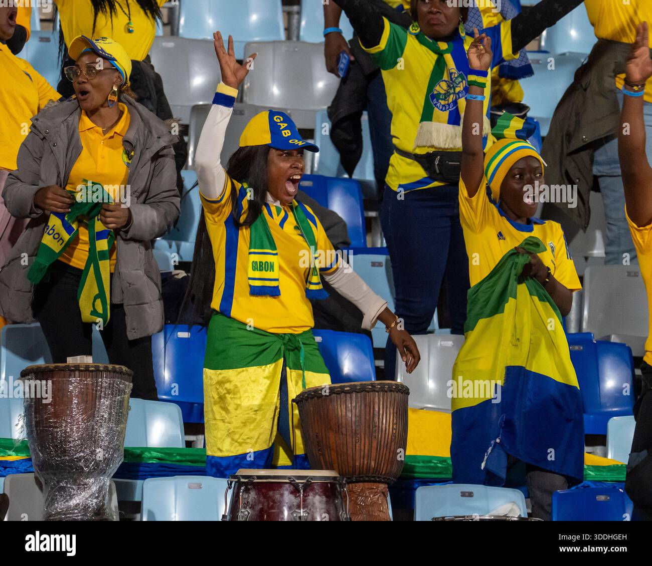 Gabon fans during the Africa Cup of Nations (CAN) 2025 Group F football ...