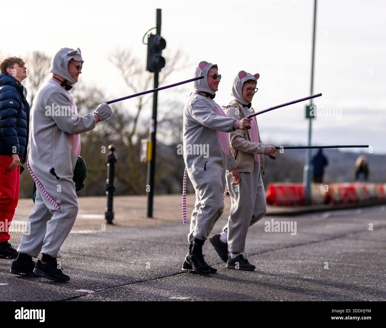 Darts fans arriving in fancy dress on day eighteen of the Paddy Power ...