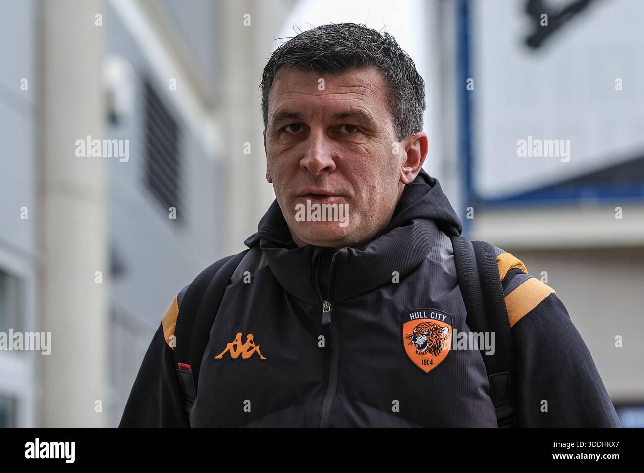 Sergej Jakirovic manager of Hull City arrives during the Sky Bet Championship match Hull City vs ...