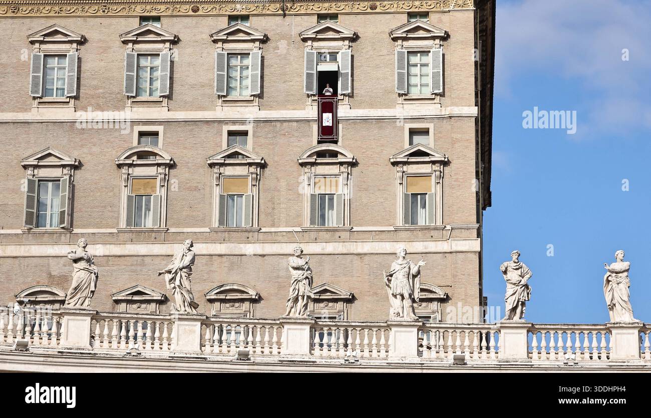 January 1, 2026. Vatican City - POPE LEO XIV delivers Angelus Prayer in ...