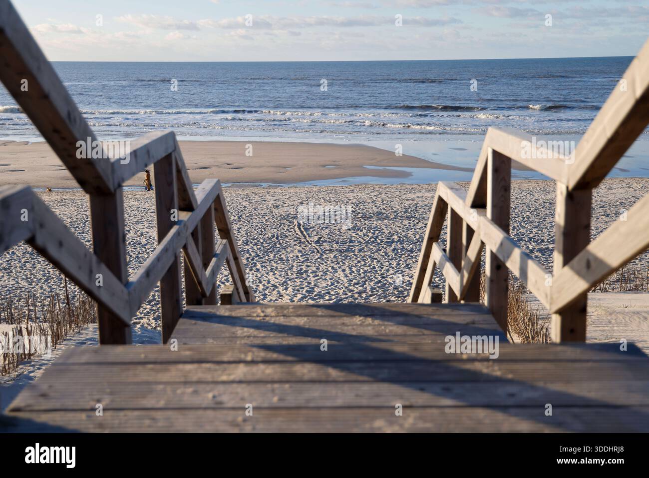 Zugang zum Weststrand in Hörnum auf der Insel Sylt im Winter 28.12.25 ...