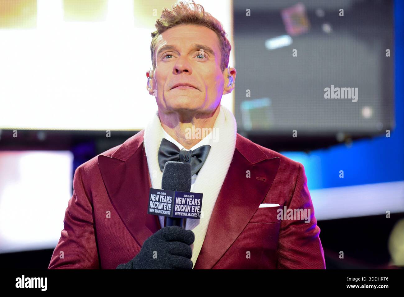 Ryan Seacrest onstage at the Times Square New Year's Eve 2026 ...