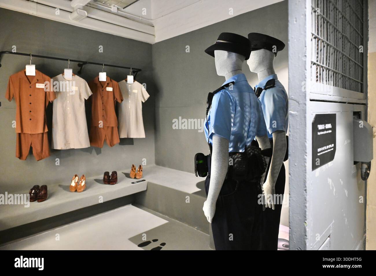 The prison and police uniform exhibits display at Yau Ma Tei Police ...