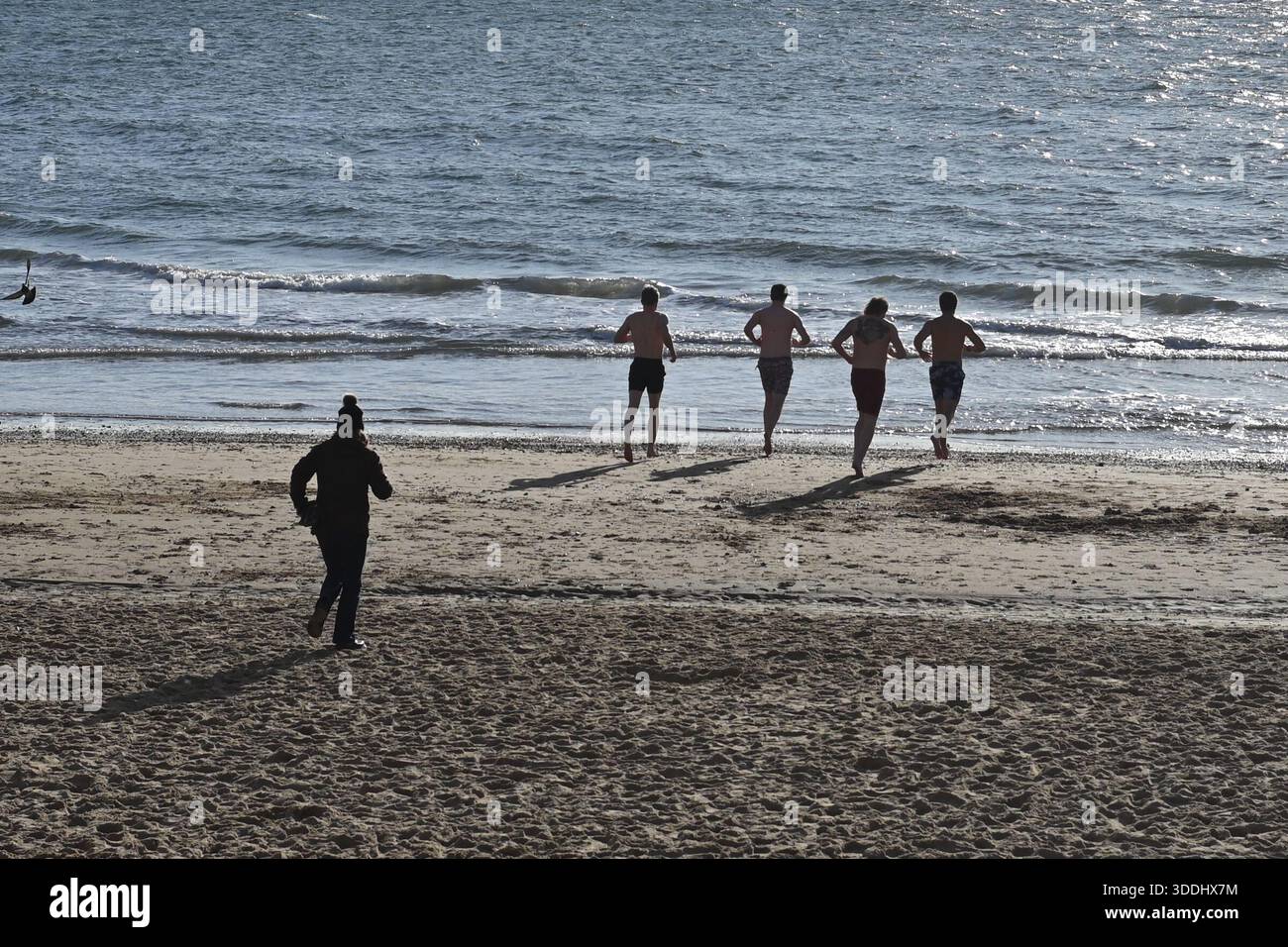 Bournemouth, Dorset, England, UK, 1st January 2026, Weather: Cold sea ...