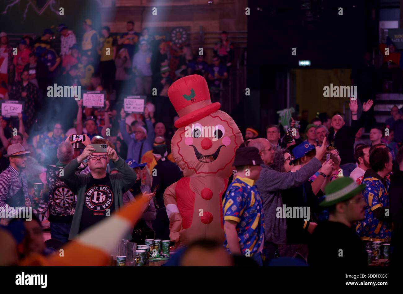 A fan dressed as a gingerbread man on day eighteen of the Paddy Power ...