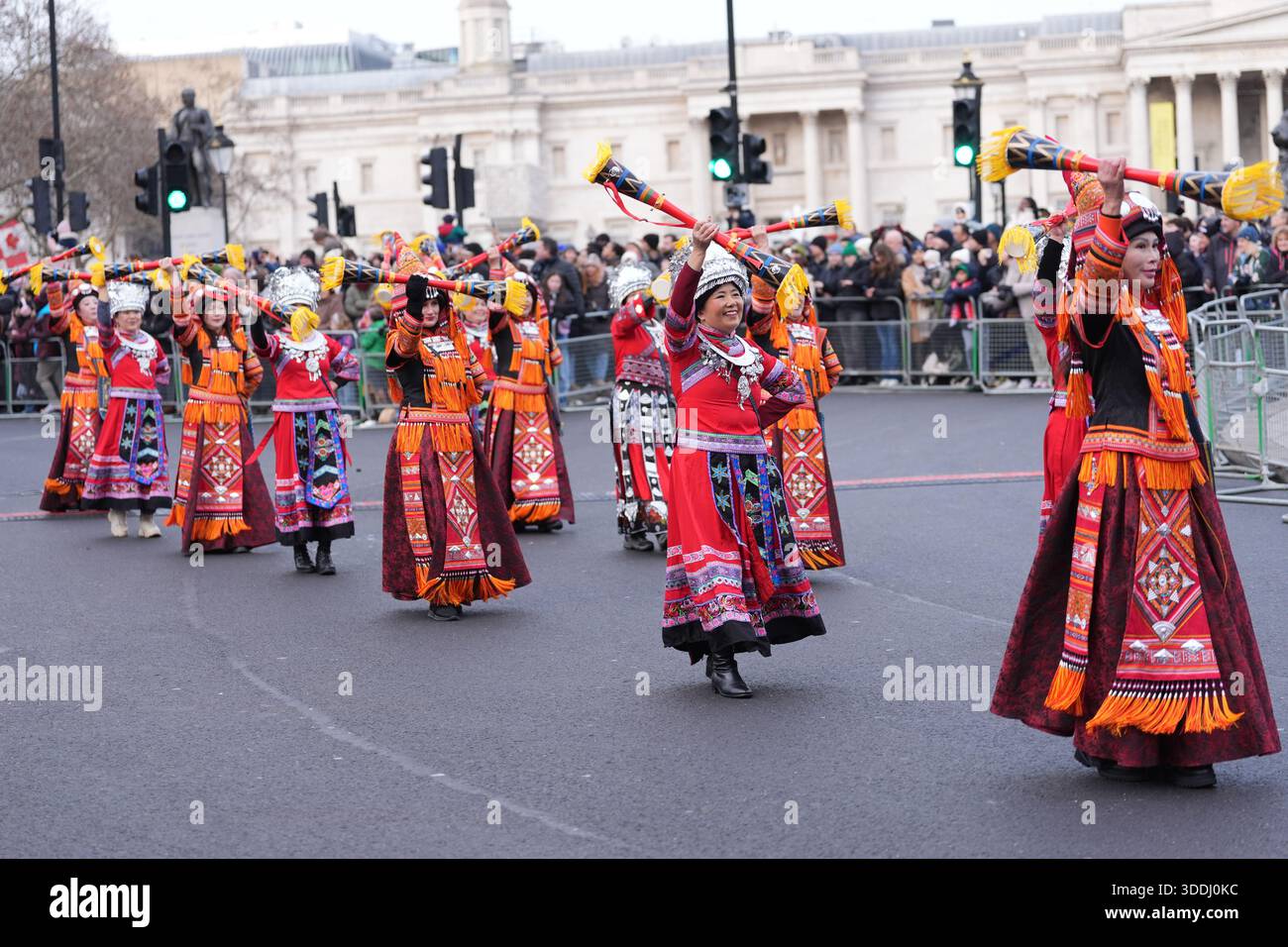 Performers during the New Year's Day Parade in central London. Picture ...