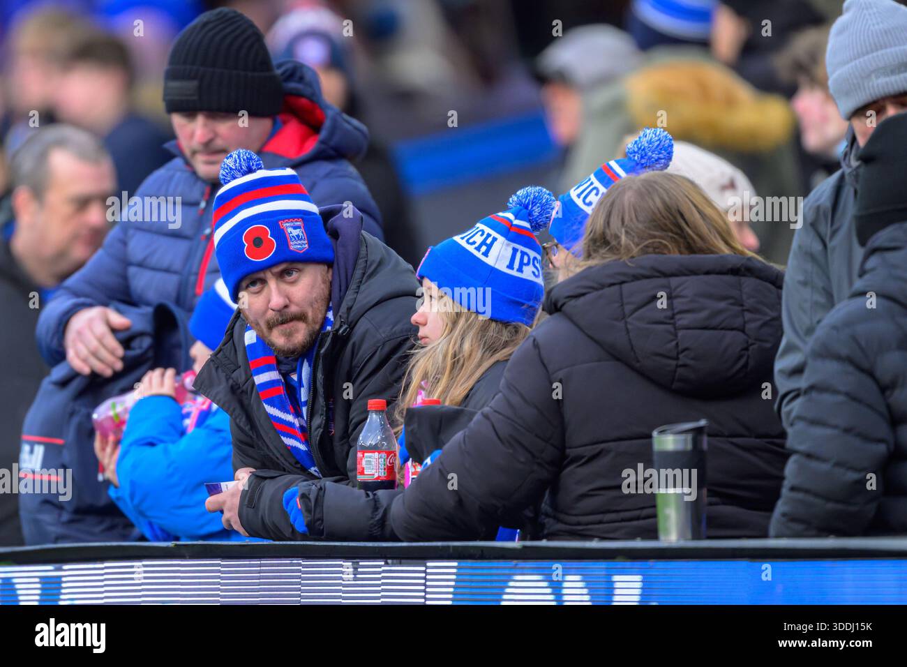 Ipswich Town fans waiting for kick off before the Sky Bet Championship ...
