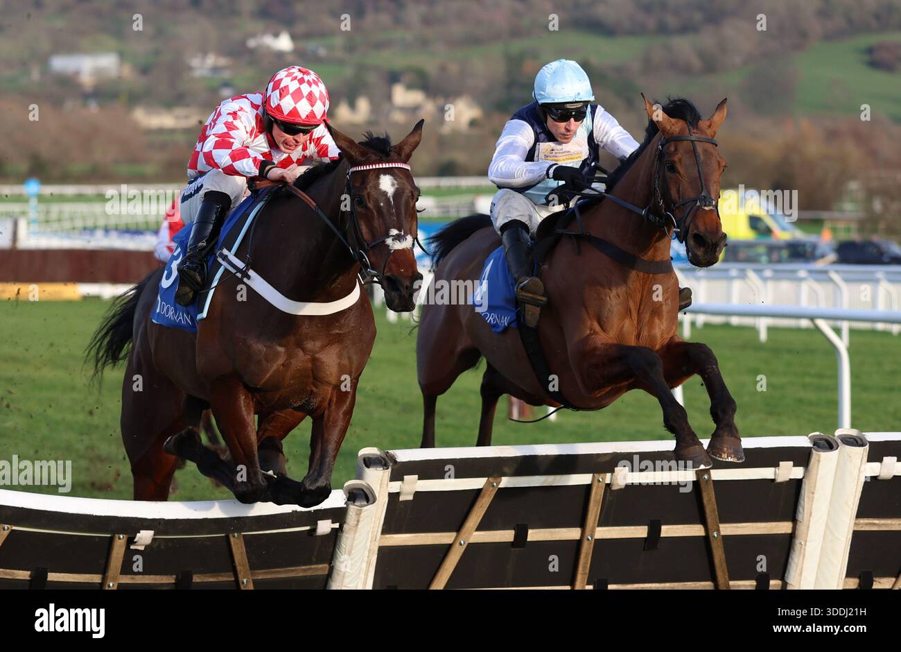 Harry Skelton on Kabral Du Mathan (right) winners of the Dornan ...