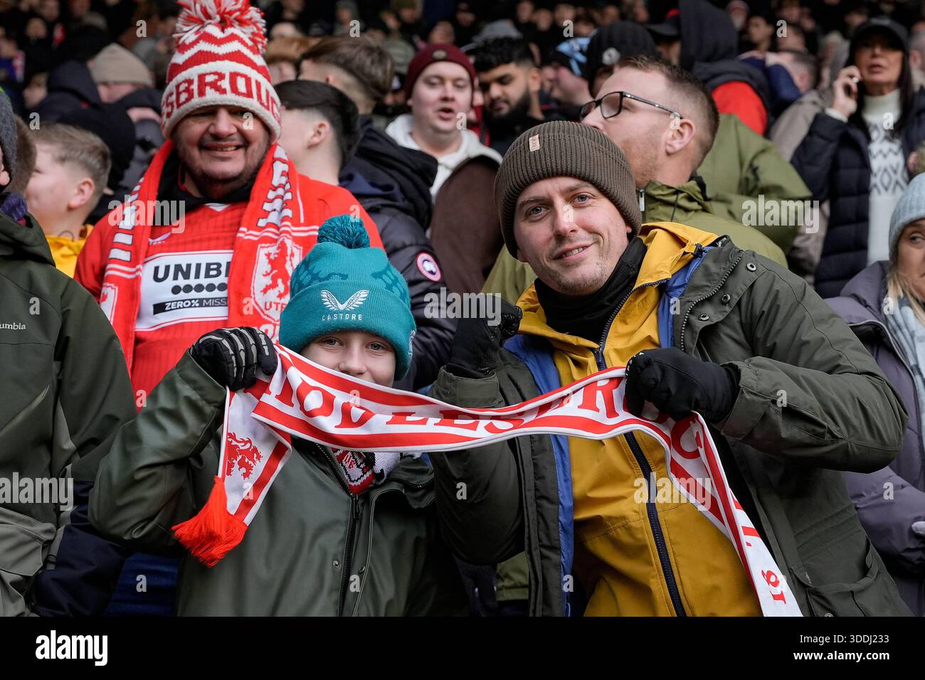 Middlesbrough fans prior to kick off during the Sky Bet Championship ...