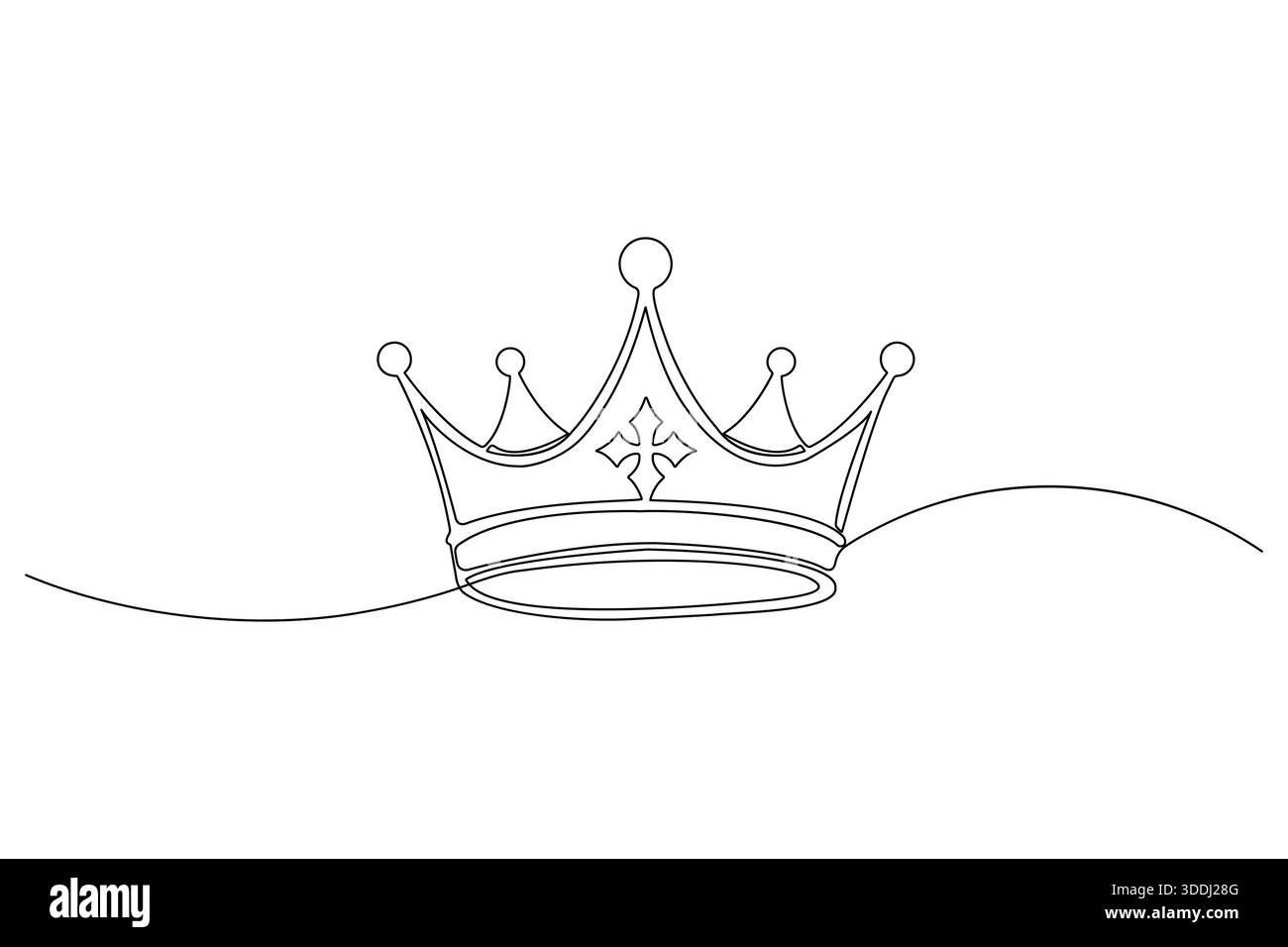 Crown luxury icon continuous hi-res stock photography and images - Alamy