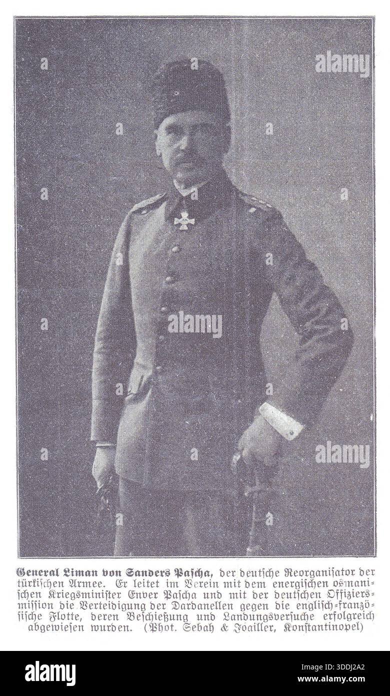 General Liman von Sanders Pasha in Uniform: Historic WWI Portrait of a ...