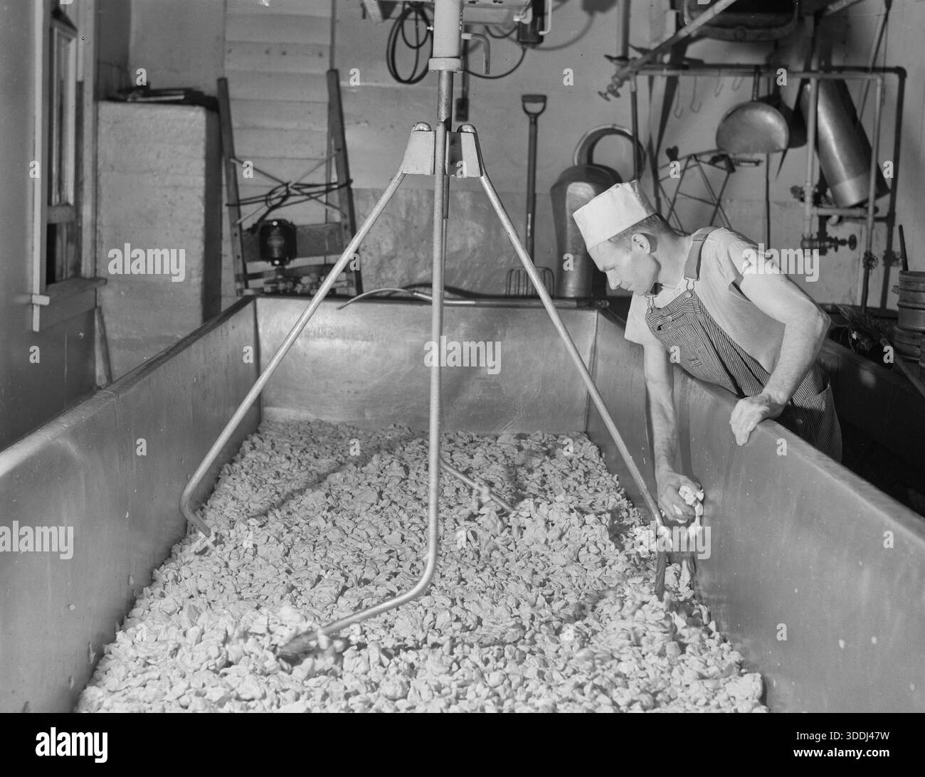 Cheese making equipment Black and White Stock Photos & Images - Alamy
