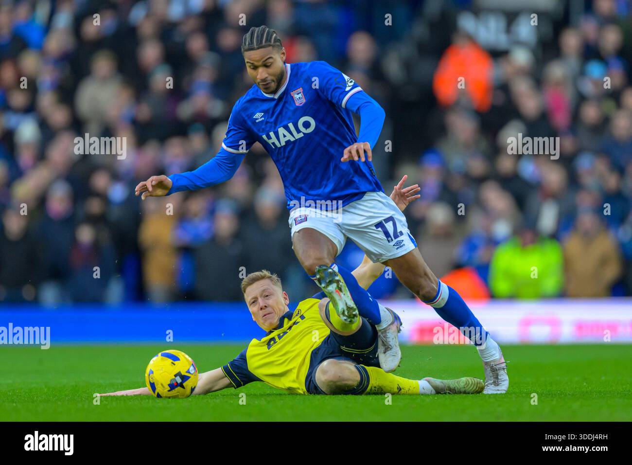 Jens Cajuste (12 Ipswich Town) on the ball during the Sky Bet ...