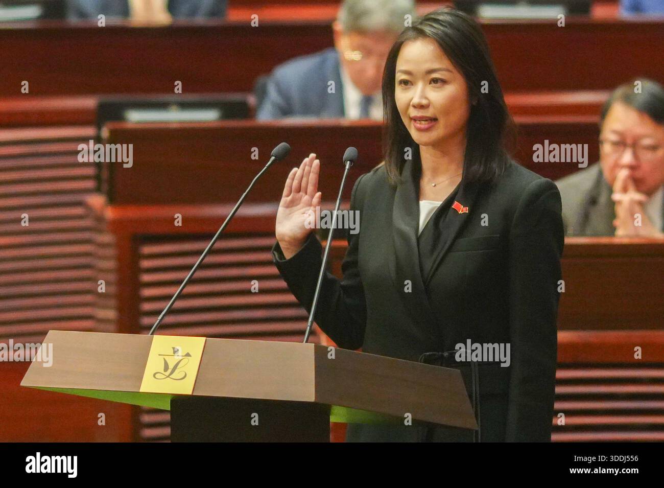 Elaine Chik Kit-ling (front), member-elect of Eighth Legislative ...