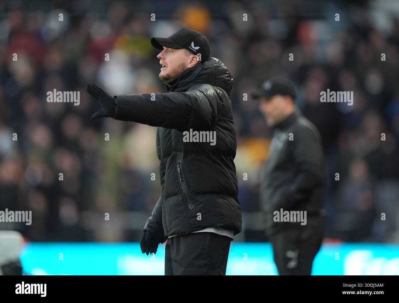 Middlesbrough manager Kim Hellberg reacts during the Sky Bet ...