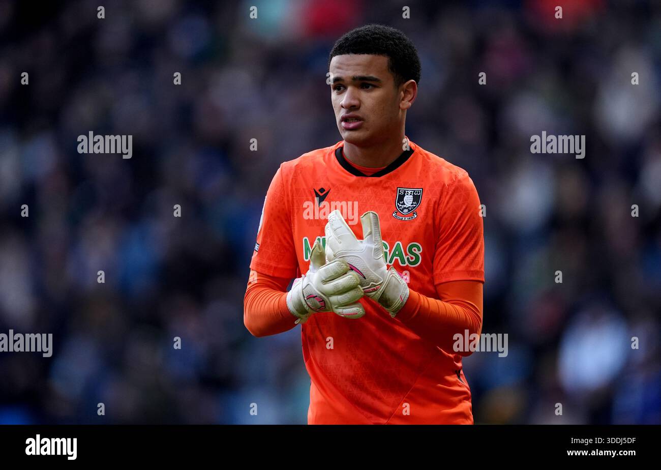 Sheffield Wednesday goalkeeper Pierce Charles during the Sky Bet ...