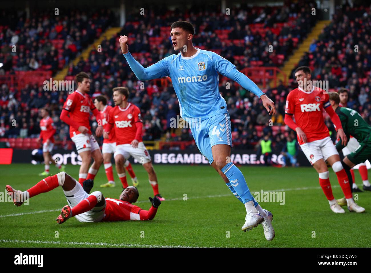 LONDON, UK - 1st Jan 2026: Bobby Thomas of Coventry City reacts during ...