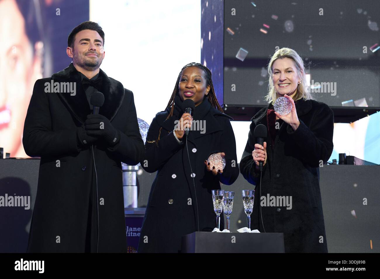 Jonathan Bennett (L) and Bentley Hardwick, Global Head of Waterford (R ...