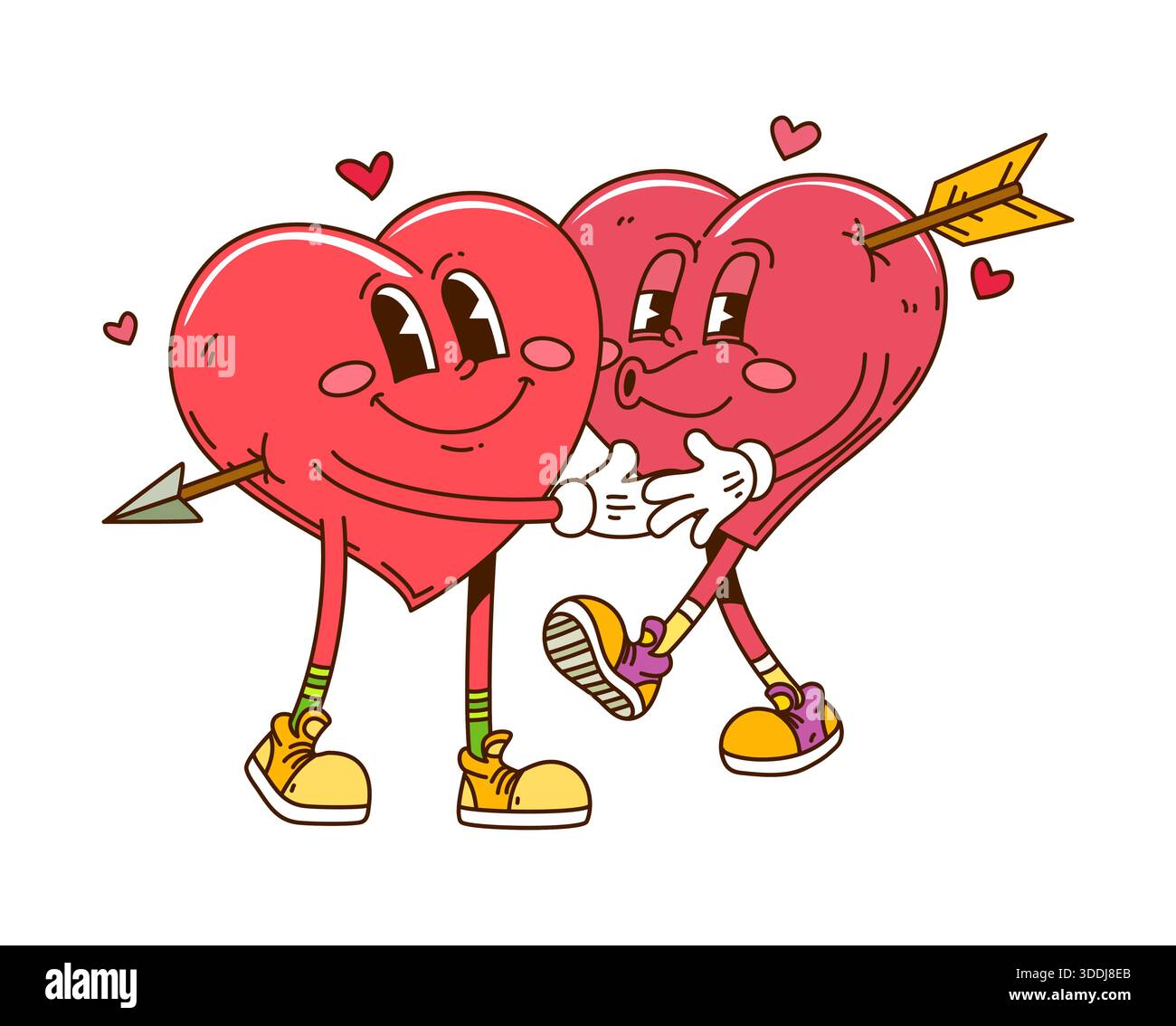 Groovy friends Stock Vector Images - Alamy