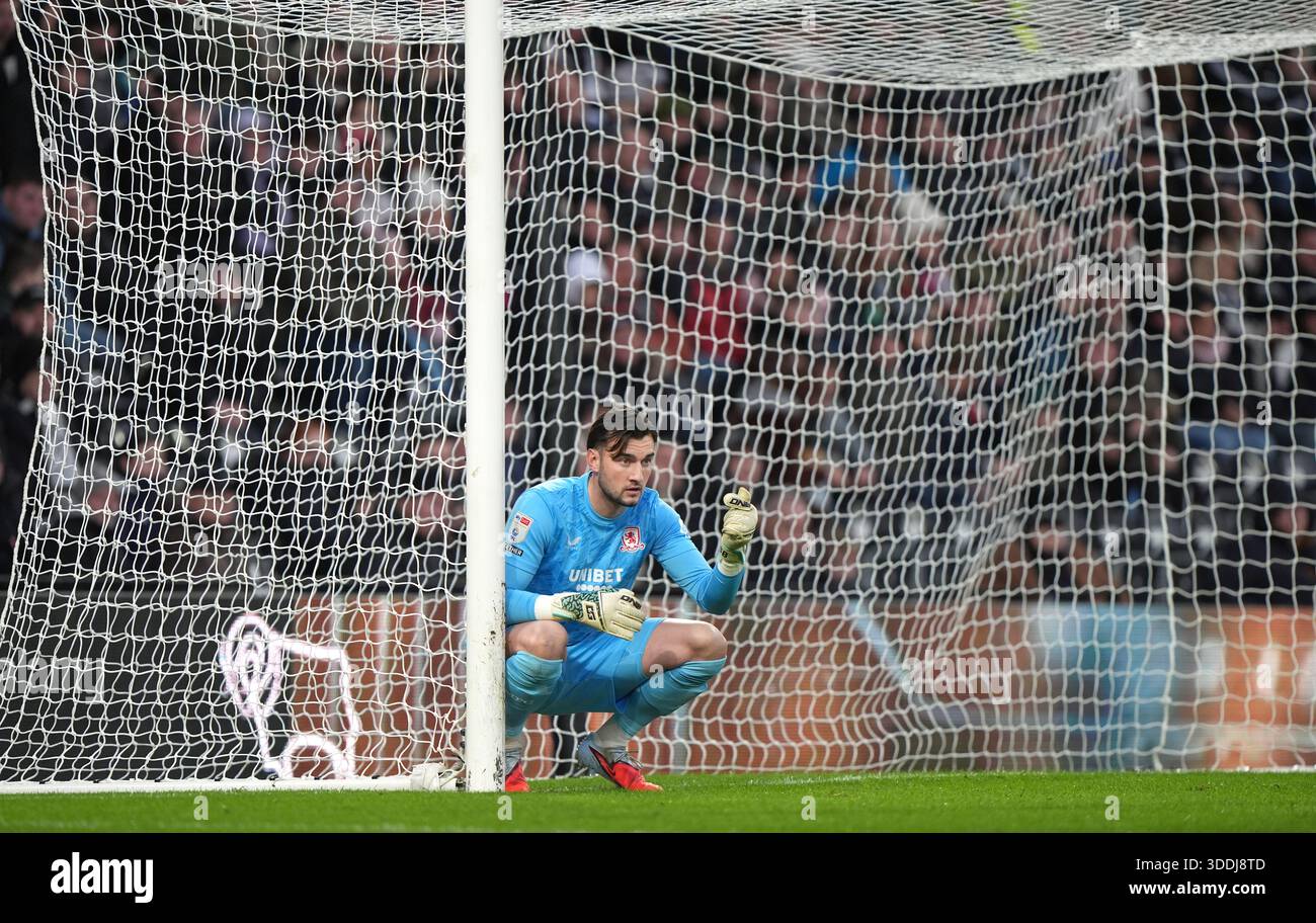 Middlesbrough goalkeeper Solomon Brynn during the Sky Bet Championship ...