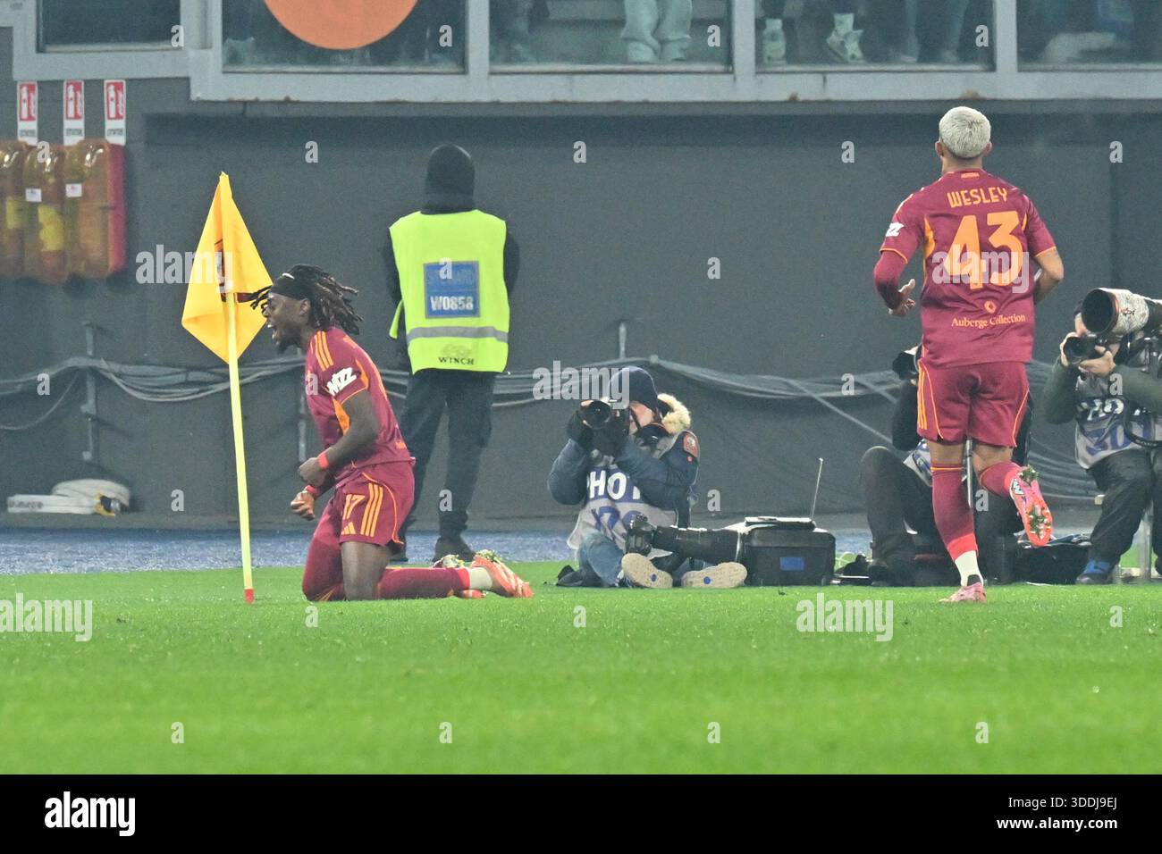 After goal Manu Koné the Italian championship Serie A 2025-2026 ...