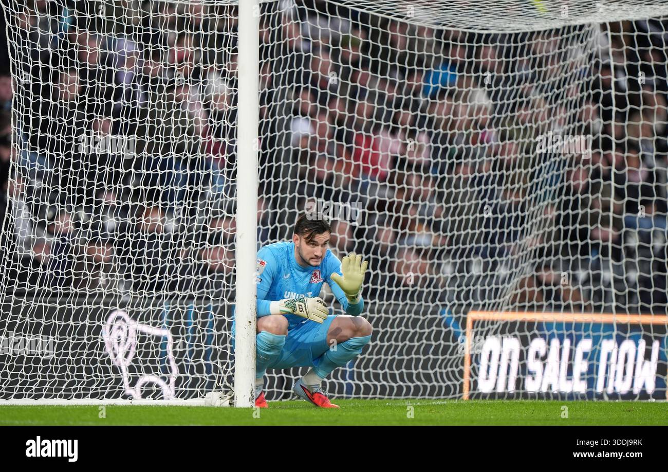 Middlesbrough goalkeeper Solomon Brynn during the Sky Bet Championship ...