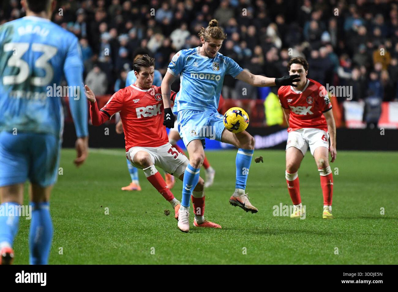 London, England. 1st Jan 2026. Jack Rudoni and Reece Burke during the ...