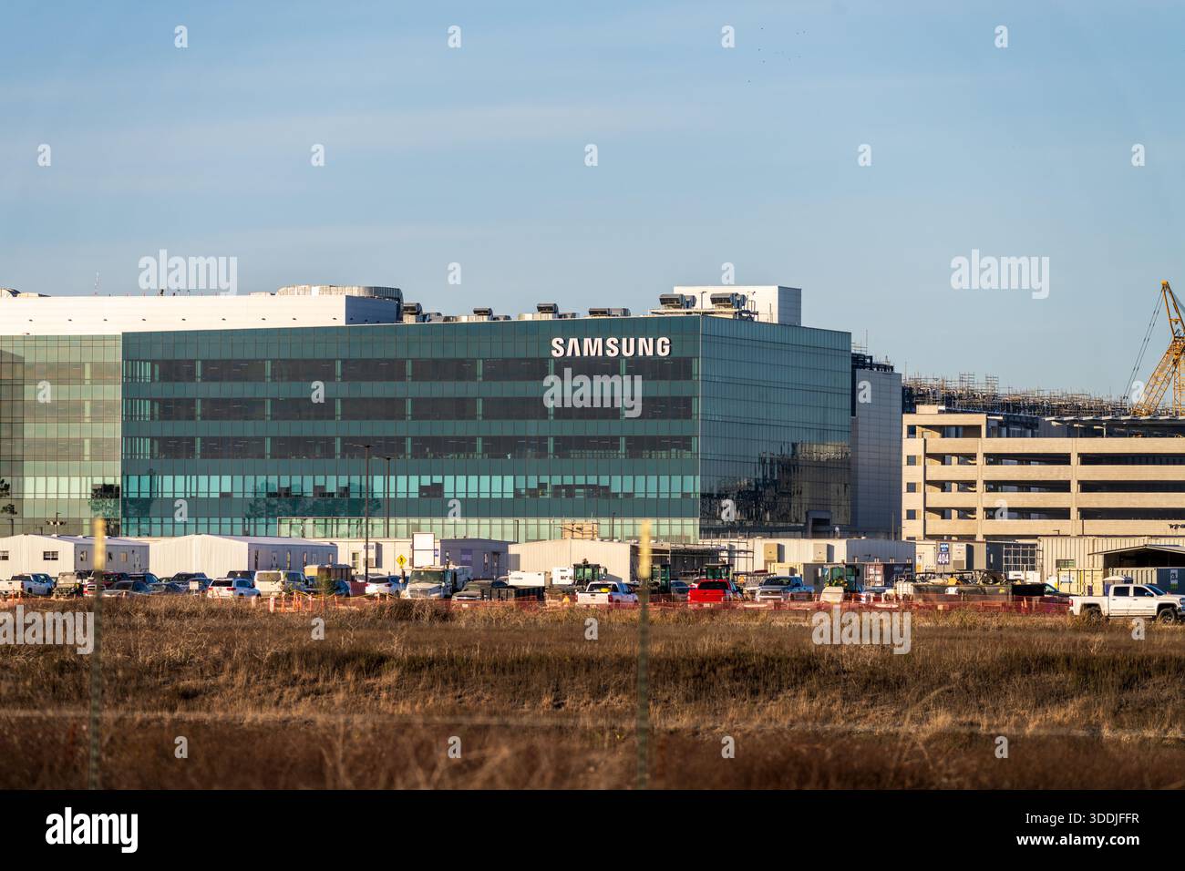 Taylor, TX - 31 December 2025: Office building in the construction of ...